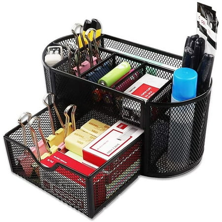 Desk Organizer With 9 Compartments, Pen Holder For The Office, Scissors ...