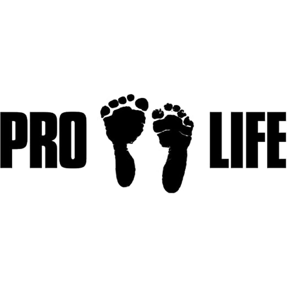 Footprints Pro Life Bumper 3M Reflective sticker| Anti Abortion Decal ...