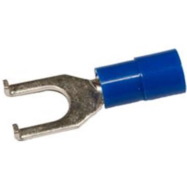 Nylon Insulated Flange Spade Terminals - 16-14 Wire, No. 10 Stud, Pack ...