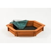 Creative Cedar Designs Hexagon Wooden Sandbox 5' x 4' - Walmart.com