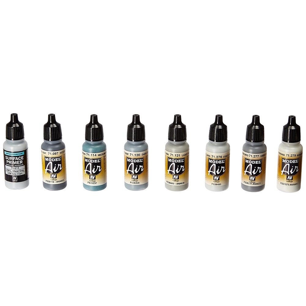 Acrylicos Vallejo Model Air Set: US NAVY and USMC Colors 1970-Present ...