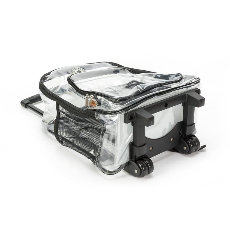 Security Transparent Backpack Rolling - Heavy Duty Transparent PVC ...