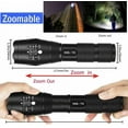 MDHAND LED Tactical Flashlight, Super Bright 1200 Lumen Portable ...