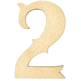 Krafty Supply 12" Tall MDF Letter 2 |1/4" Thick | Western Railroad ...