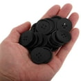 WEUVEB Round Black Resin Decorative Buttons, 50 Pieces for Sewing and ...