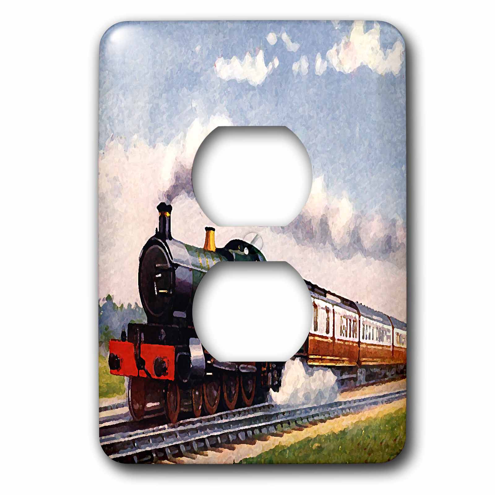 3dRose Steam Train - 2 Plug Outlet Cover (lsp_4794_6) - Walmart.com