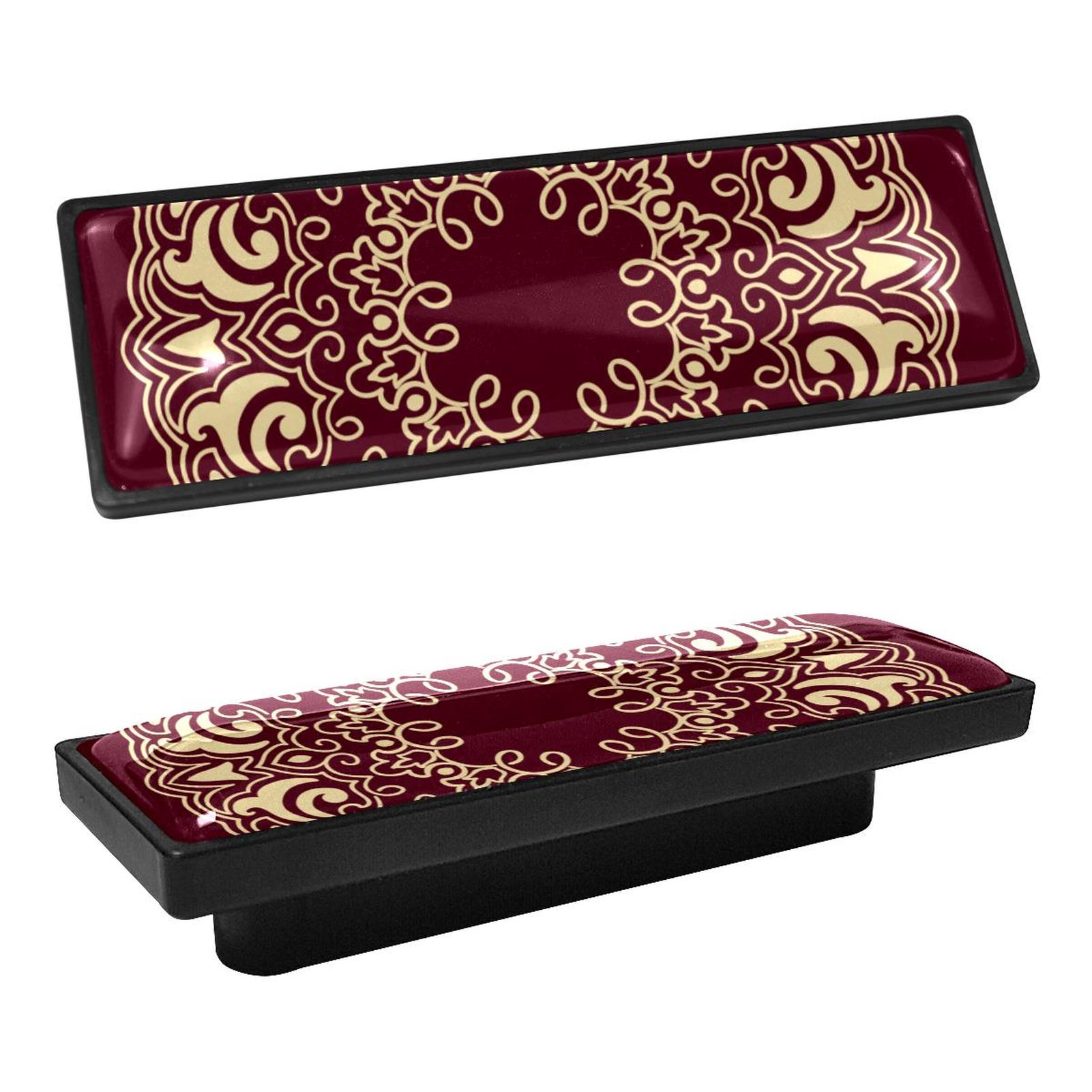 4 Pcs Rectangle Cabinet Handle Cupboard Knob Drawer Pulls Handle ...