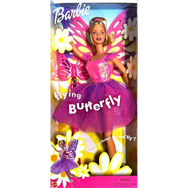 Barbie Flying Butterfly Doll 2000 Mattel 29345 - Walmart.com