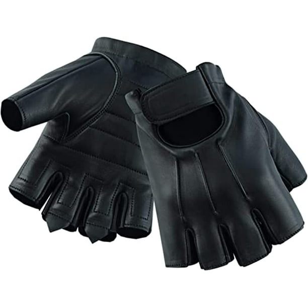Daniel Smart Deerskin Leather Gloves – Fingerless Motorcycle Gloves ...