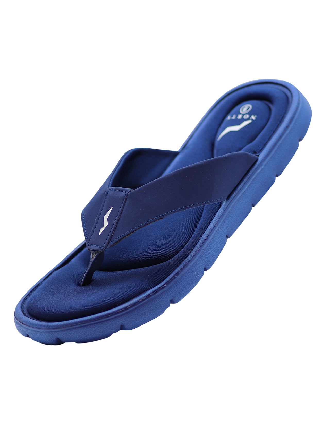 Norty Men's Memory Foam Footbed Flip-Flop Sandal, 11 Medium Navy ...