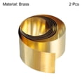 Brass Sheet Roll, Metal Foil Plate 1000mm x 40mm x 0.2mm, 2 Pack ...