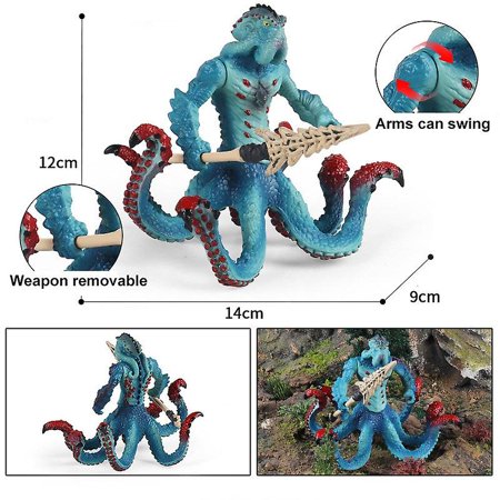 Ocean Green Crab Monster Octopus Mythical Animal Action Figure Western ...