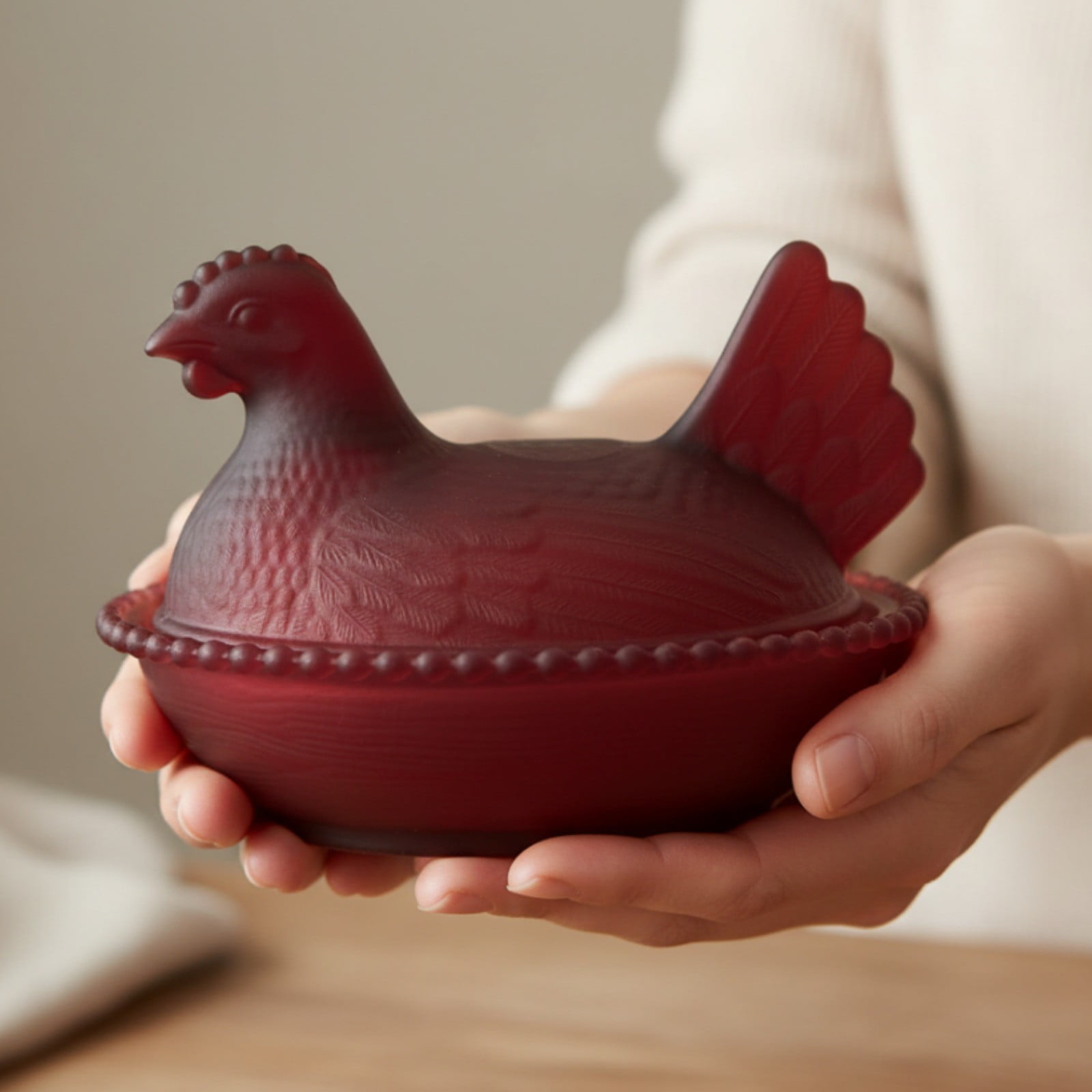 Click here for Cozival Glass Glazed Chicken Jar  Glass Glazed Chi... prices