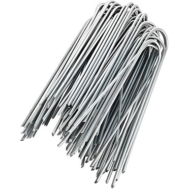 Landscape Staples 100-Pack | 6-Inch, Heavy Duty Steel Garden Stakes ...