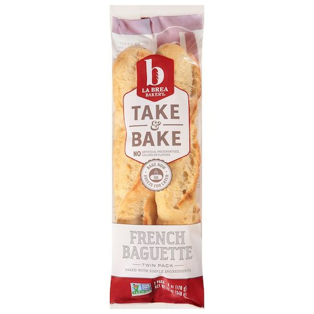 Buy Labrea Bakery French Take and Bake Baguette Bread - Twin Pack, 12 ...