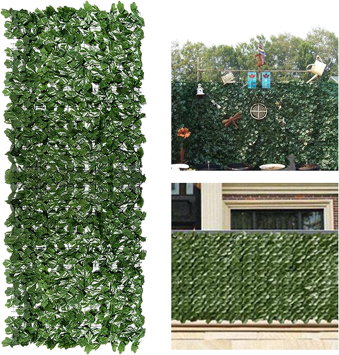 Costway 40''x95'' Faux Ivy Leaf Decorative Privacy GARDEN Fence Screen ...