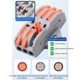 10Pcs Electrical Wire Connectors Universal Push in Electrical Terminals ...