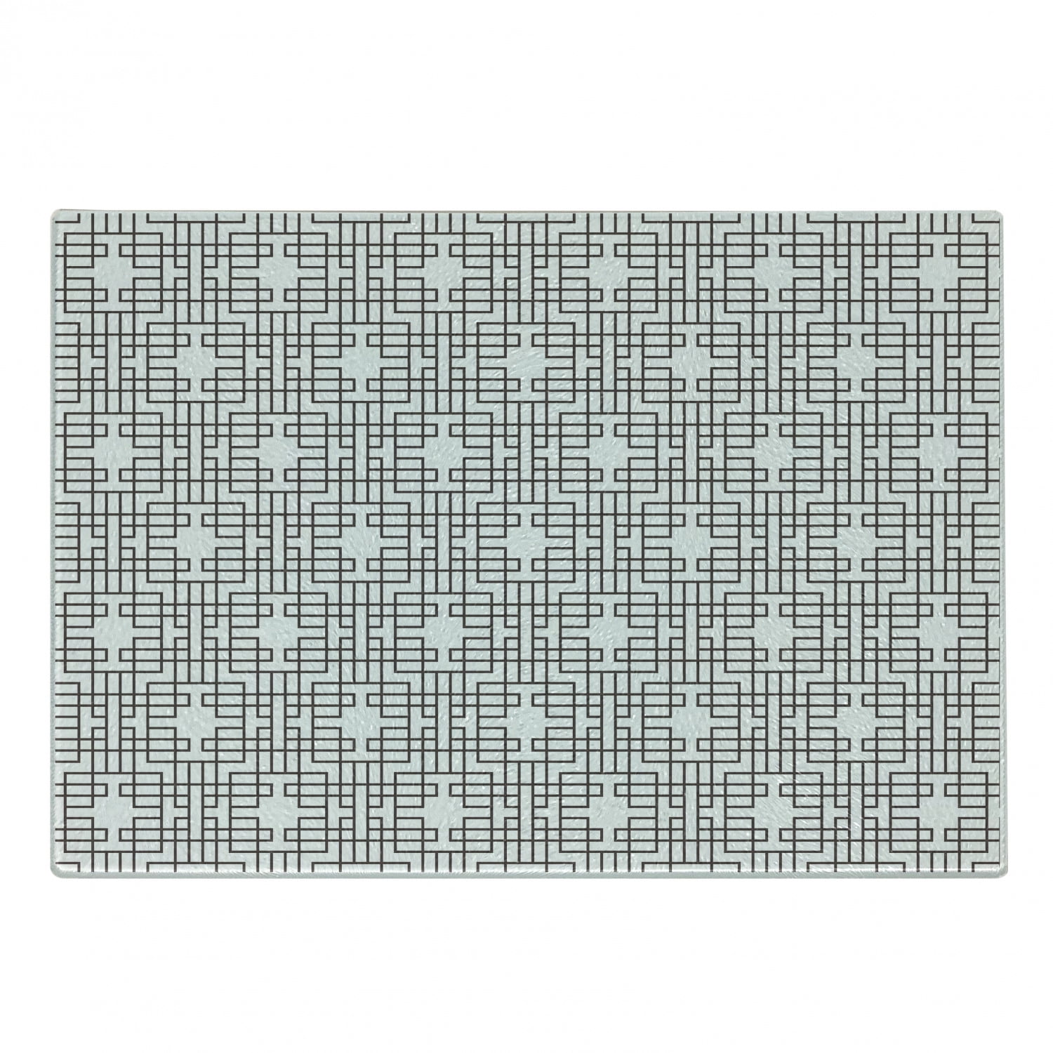 Geometric Cutting Board, Grid Style Eastern Pattern with Geometrical ...