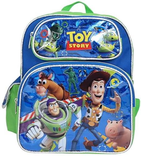 Disney Pixar Toy Story 12" Canvas Shine Blue School Backpack - Walmart.com