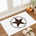 Country Star Texture Door Mat 16x24 Inch Western Farm Traditional Texas ...