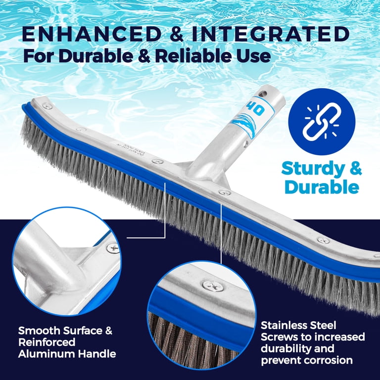 Pool Brush Metal SweepEase® Stingray AquaDynamic 18 Pro Series Pool ...
