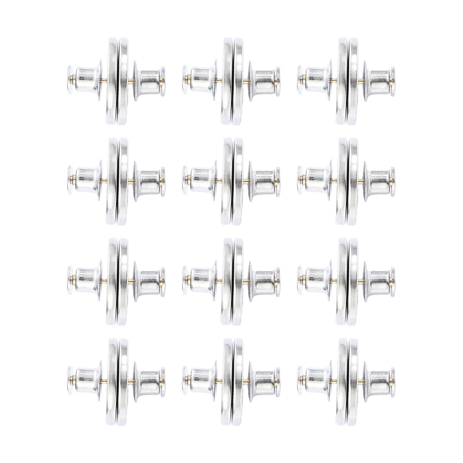 12x Jean Button Pins Curtain Button Replacement Removable Clasps Snaps ...