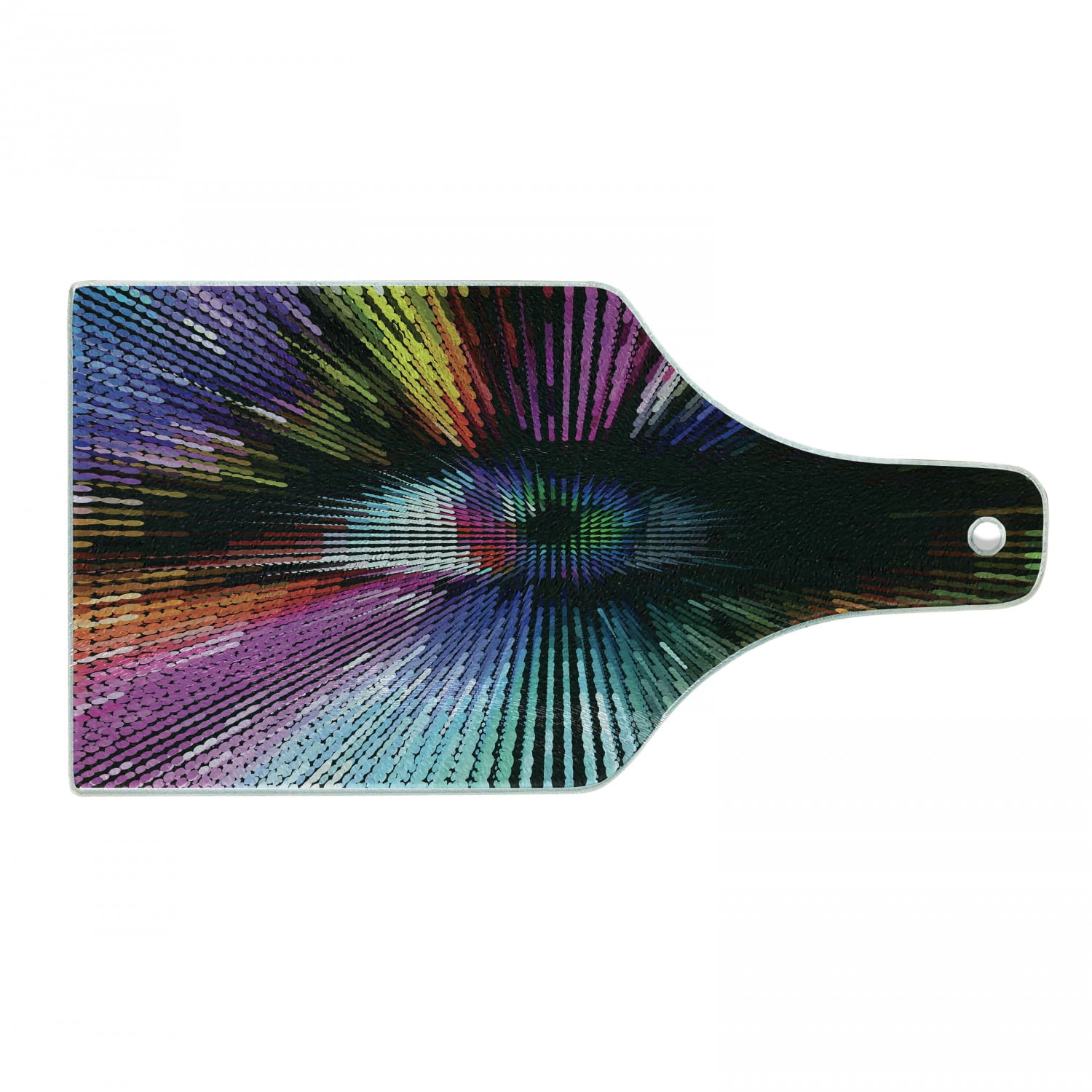 Eye Cutting Board, Abstract and Vibrant Colored Shape with Optical ...