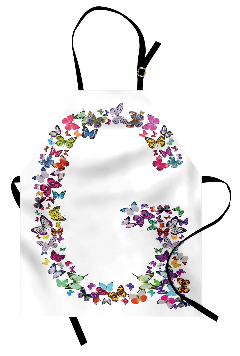 Letter G Apron Exotic Colorful Butterflies in the Shape of Letter G ...