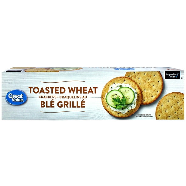 Great Value Toasted Wheat Crackers, 227 g - Walmart.ca