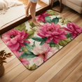3.94'x5.25' Area Rug for Bedroom, Pink Flowers Non Slip Soft Small ...