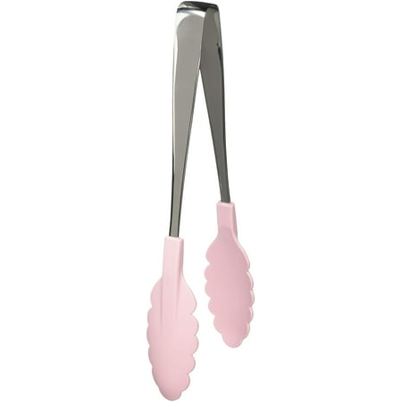 Commercial antibacterial heat resistant colorful tongs Pink Metal part ...