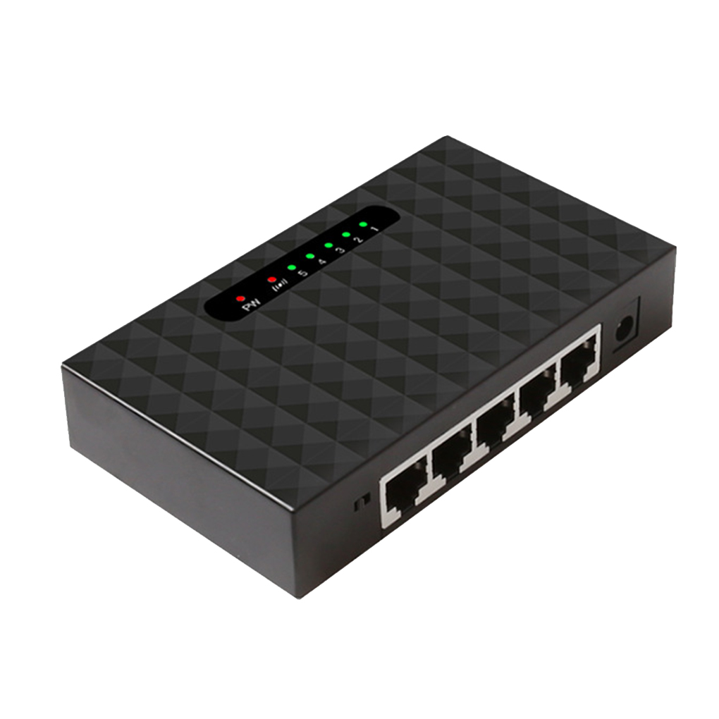 Ustyle Adaptive 5 Ports Fast Ethernet Switch Desktop Network Splitter ...