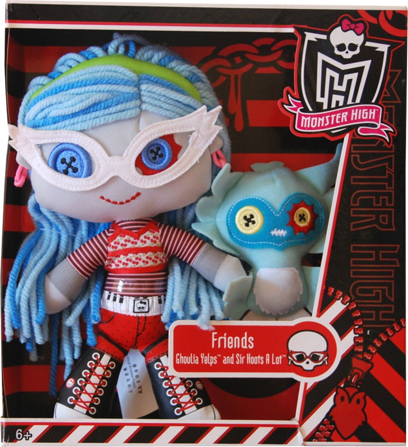 Monster High Friends Plush Ghoulia Yelps and Sir Hoots A Lot 2011 ...
