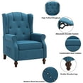 LVUYOYO Wingback Recliner Chair Push Back Arm Chair with Heat and ...