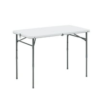 Mainstays 40"L x 20"W Plastic Adjustable Height Fold-in-Half Folding ...