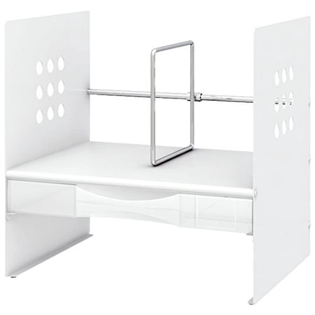 Plus desk stand Book stand H type with drawer Frontage 32.6cm White 89 ...