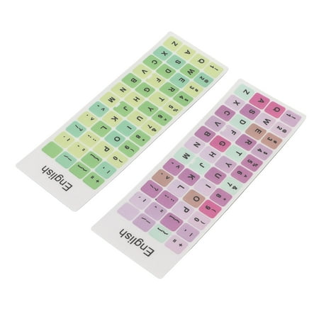 Keyboard Replacement Stickers,2pcs Keyboard Stickers Colorful Keyboard ...