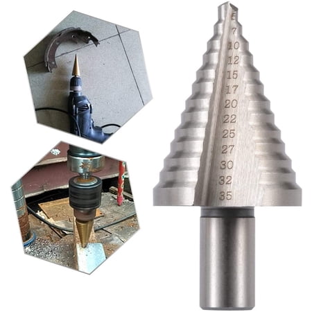 YERDGARY Stepped High Speed Steel,Titanium Triangle Round Handle Step ...