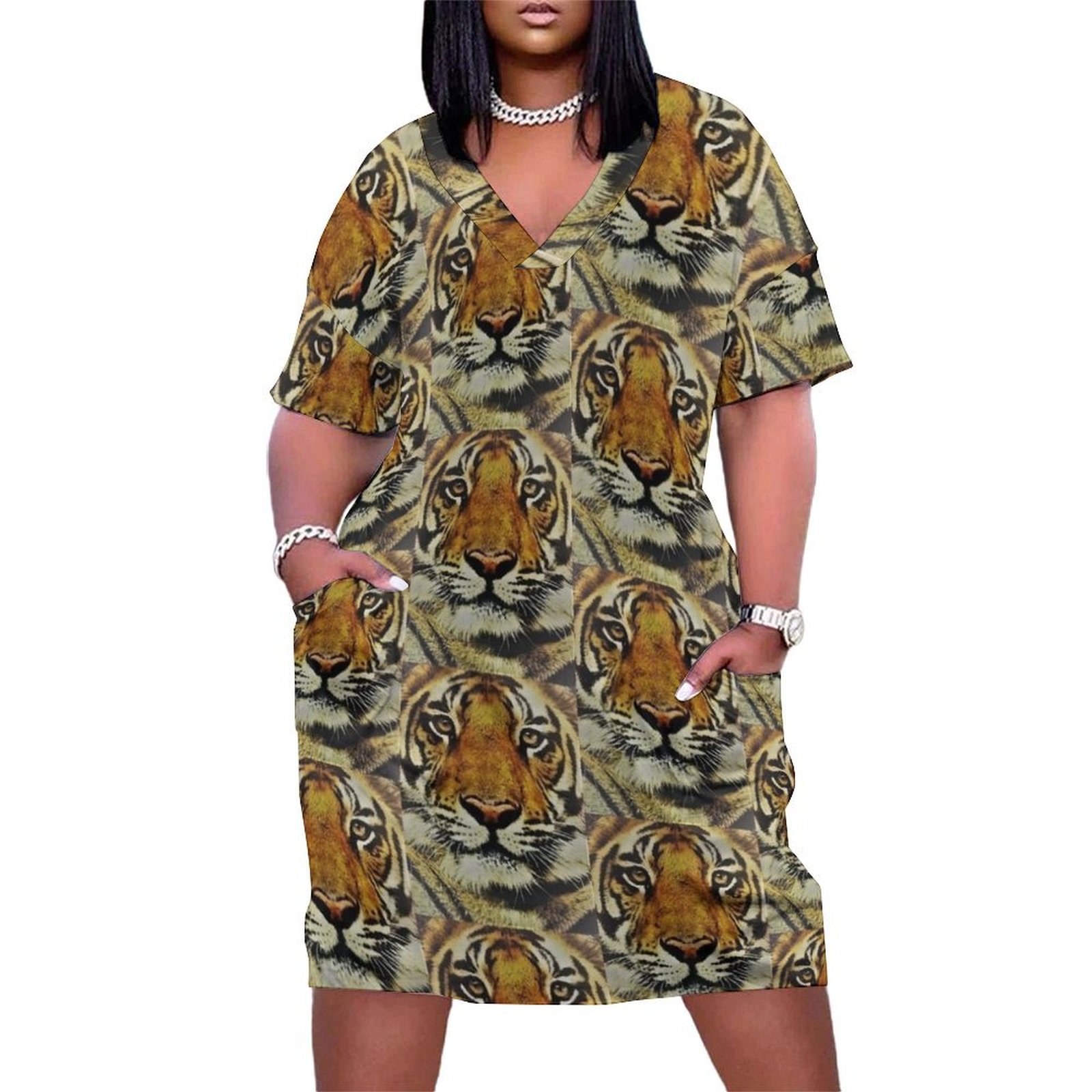 Tiger Loose Pocket Dress summer clothes dresses women summer 2025 ...