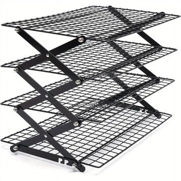 Nifty Solutions Collapsible 3-Tier Baking Cooling Rack – Non-Stick ...