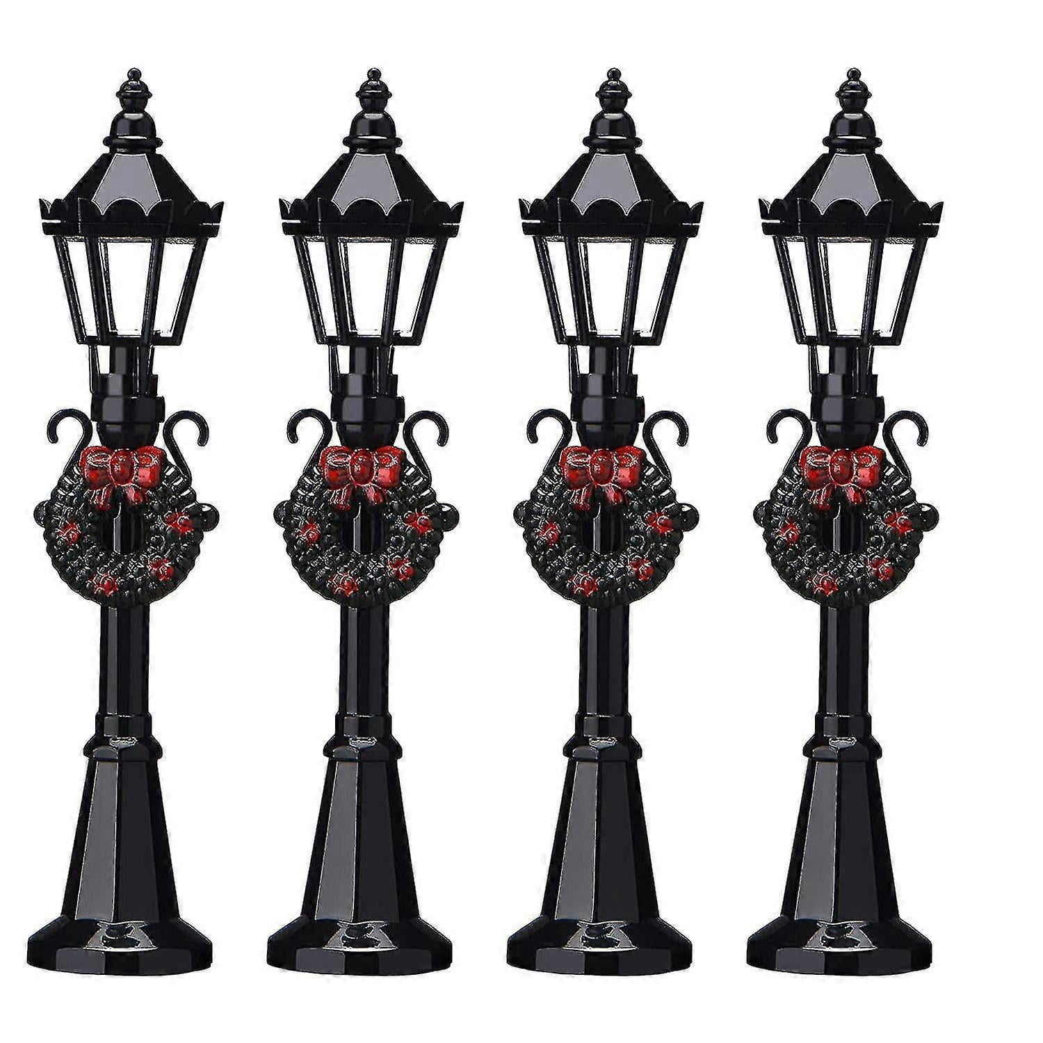 Christmas Mini Street Light Models Miniature Street Lights Decorative ...