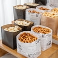 Bag Tek Newsprint Paper Small Snack Bag - 4" x 2 1/4" x 3 3/4" - 100 ...