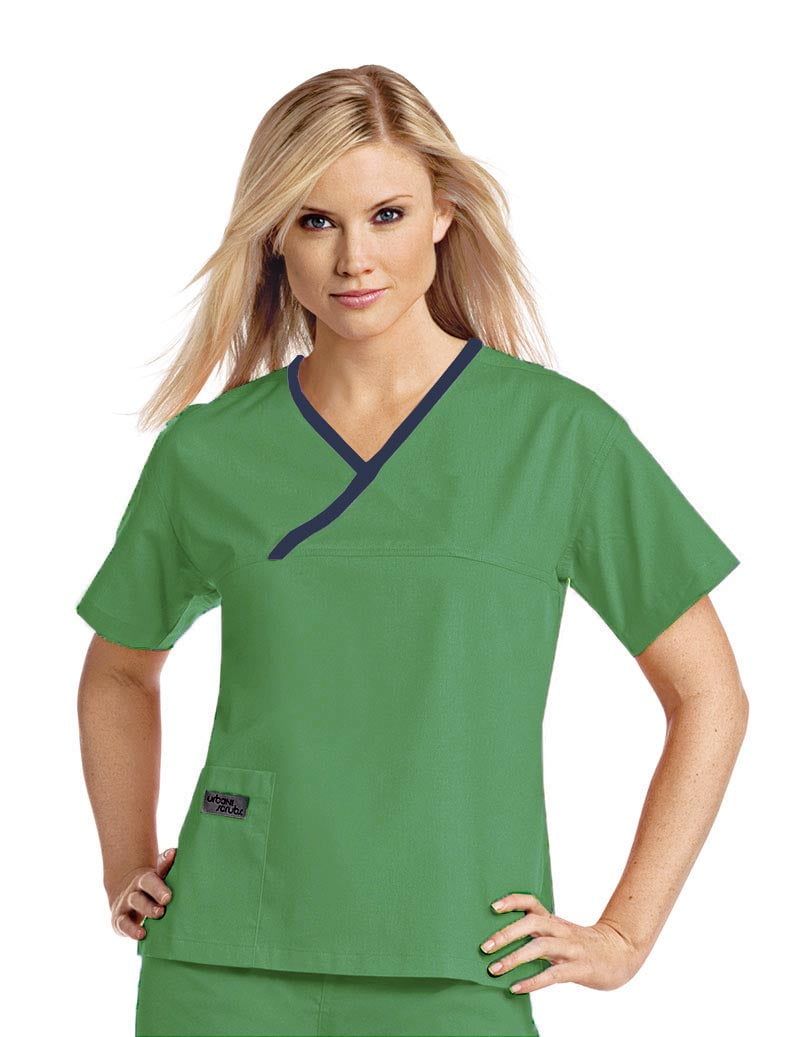 Urbane Urbane Classic Crossover Scrub Top Scrub Top - Walmart.com