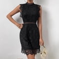 2026 New European and American Style Women's Sleeveless Floral Lace ...
