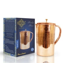 Indian Art Villa Copper Embossed Jug Drinkware – Brown, 51 oz - Walmart.com