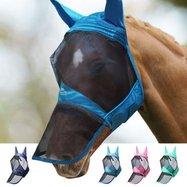 Harrison Howard CareMaster Pro Luminous Horse Fly Mask Standard with ...