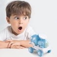 Blue Blue Stunt Dumper 360-Degree Press Toy Car Rolling Action Inertial ...