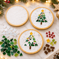 DIY Mosaic Christmas Coaster Kit, Holiday Coaster Making Craft with ...