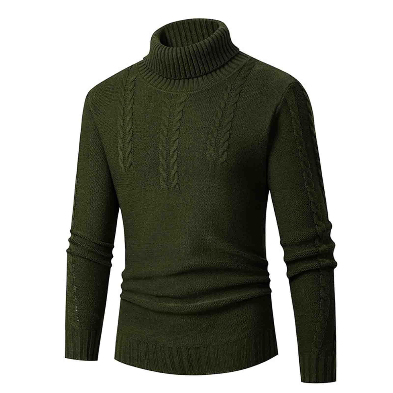Click here for Lovzfmll Sweaters For Men  Solid Color Acrylic Tur... prices