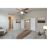 Mainstays 42 inch Downrod Ceiling Fan with Light Kit, Satin Nickel, 4 ...